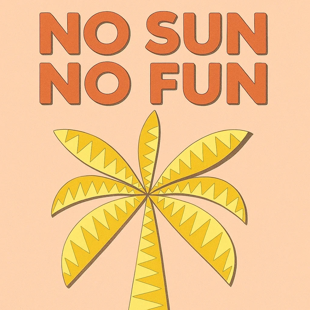 Discover the Vibrant Charm of the 'No Sun No Fun' Sticker – Happy ...