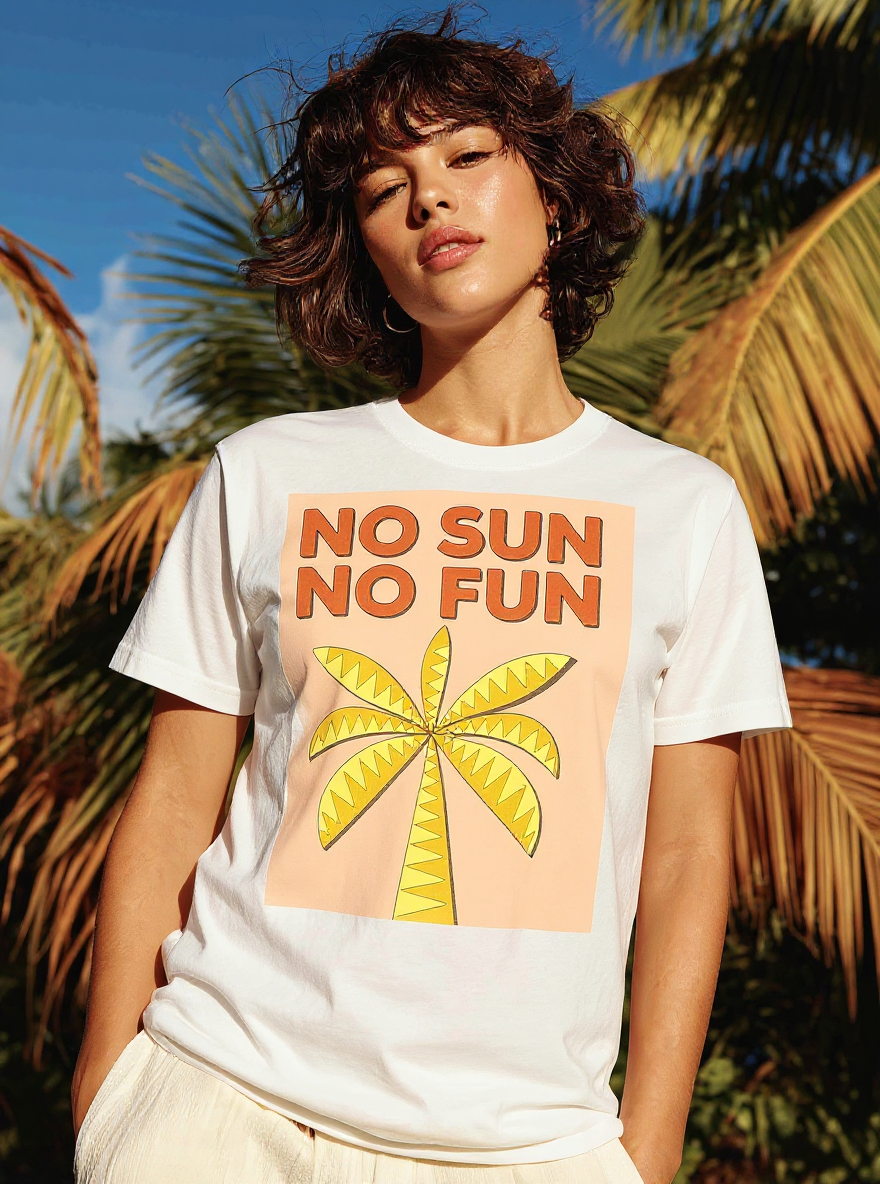 Embrace Summer Vibes with 'No Sun No Fun' T-Shirt – Happy Island Club
